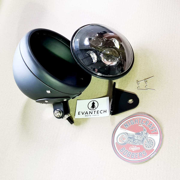 Headlight Bucket and LED Headlight Kit 7" – Nightcraft Bobbers